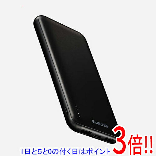 商品名【1日と5.0のつく日、18日はポイント3倍！】ELECOM 薄型コンパクトモバイルバッテリー 10000mAh DE-C66-10000BK ブラック商品状態新品商品説明安心の大容量×薄型で長時間の外出にぴったり。3ポート出力可能な...