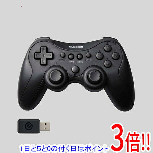 商品名ELECOM GAMING 無線 スタンダード ゲームパッド GP40S JC-GP40SBK ブラック商品状態新品の商品です。商品説明フル充電で最大16時間使える！充電式ワイヤレスゲームパッドです。十字ボタンが操作しやすいストレート...