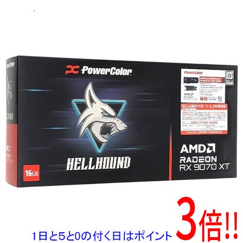 商品名PowerColor Hellhound AMD Radeon RX 9070 XT 16GB GDDR6 RX9070XT 16G-L/OC PCIExp 16GB商品状態新品の商品です。型番PowerColor Hellhound...