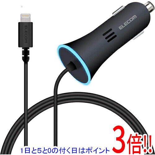 商品名ELECOM カーチャージャー 車載充電器 MPA-CCL01BK ブラック商品状態新品型番MPA-CCL01BK [ブラック]仕様[スペック]電源電圧：DC12/24V出力電流：2.4 A付属ケーブル：Lightningコネクタケー...