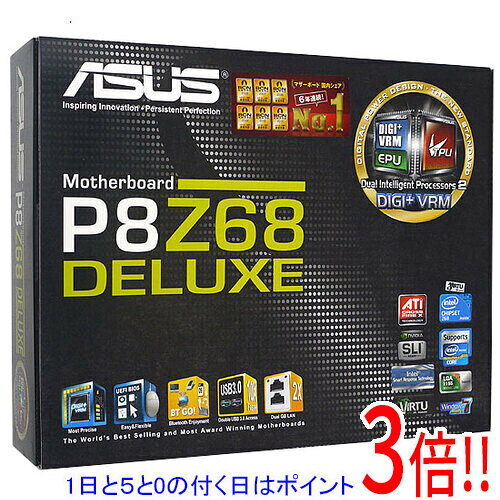 商品名【中古】ASUS製 ATXマザーボード P8Z68 DELUXE LGA1155 元箱あり商品状態 動作確認済みの中古品です。 ※中古品ですので、傷、汚れ等ある場合がございます。 商品説明 Z68 Expressチップセットを搭載した...