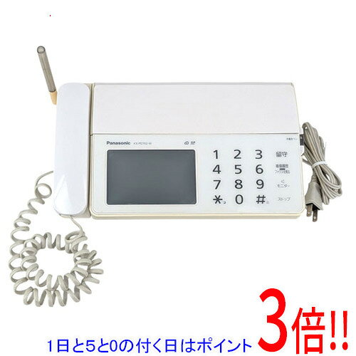 商品名【中古】Panasonic 普通紙ファクス KX-PD702-W 本体のみ商品状態動作確認済みの中古品です。※中古品のため、使用感や傷、汚れ等がある場合がございます。型番KX-PD702-W仕様[基本仕様]電話機能 ○スキャナタイプ ...