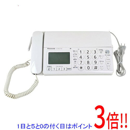 商品名【中古】Panasonic 普通紙ファクス KX-PD215-W 本体のみ商品状態動作確認済みの中古品です。※中古品のため、使用感や傷、汚れ等がある場合がございます。型番KX-PD215-W仕様[基本仕様]電話機能 ○スキャナタイプ ...