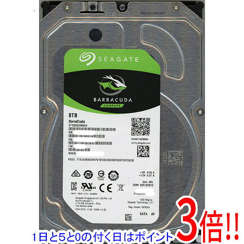 商品名【中古】SEAGATE HDD ST8000DM004 8TB SATA600 6000〜7000時間以内商品状態動作確認済の中古品です。※中古品ですので、傷、汚れ等ある場合がございます。ご理解の上、ご検討お願いします。使用時間:60...