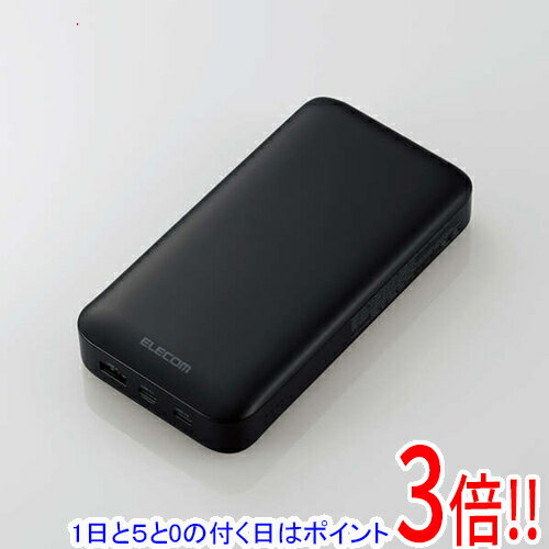商品名ELECOM USB PD モバイルバッテリー 20000mAh DE-C50L-20000BK ブラック商品状態新品の商品です。商品説明65W出力のUSB Power Delivery規格に準拠する20000mAhモバイルバッテリー...