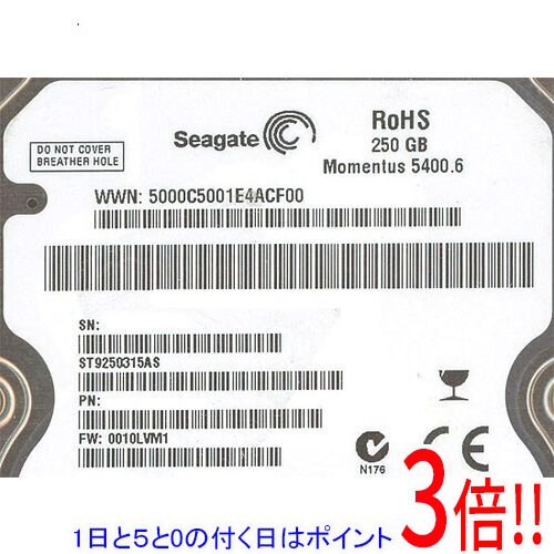 商品名SEAGATE ノート用HDD 2.5inch ST9250315AS 250G 9.5mm 未開封商品状態 新品です。 商品名 SEAGATE ノート用HDD 2.5inch 型番 ST9250315AS 仕様 容量 250GB 回...