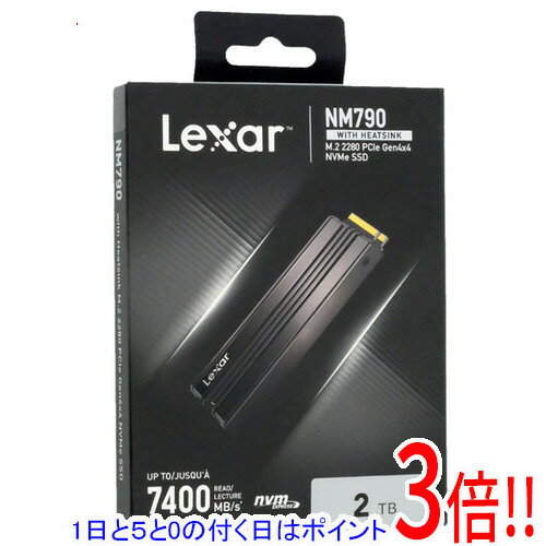 商品名LEXAR M.2 2280 SSD NM790 with Heatsink LNM790X002T-RN9NG 2TB商品状態 新品 商品名 M.2 2280 PCIe Gen 4×4 NVMe SSD 型番 LNM790X002T...