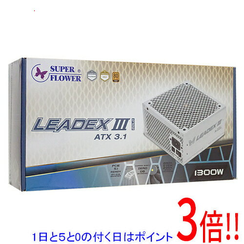 商品名SUPER FLOWER製 PC電源 LEADEX III GOLD 1300W ATX 3.1 SF-1300F14GE WT ホワイト商品状態新品の商品です。商品名PC電源型番LEADEX III GOLD 1300W ATX 3...