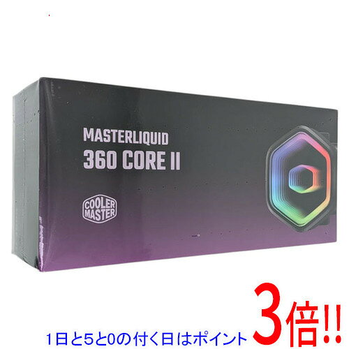 商品名CoolerMaster 水冷CPUクーラー MasterLiquid 360 Core II MLW-D36M-A18PA-R1 ブラック商品状態新品の商品です。型番MLW-D36M-A18PA-R1 [ブラック]仕様[対応ソケット...