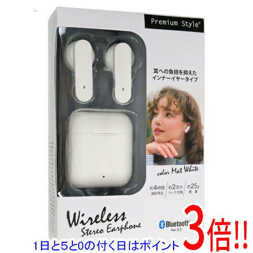 商品名【1日と5.0のつく日、18日はポイント3倍！】PGA 完全ワイヤレス ステレオイヤホン Premium Style PG-BTE18TW6WH マットホワイト商品状態 新品 商品説明 「PG-BTE18TW6WH」は、スタイリッシュ...