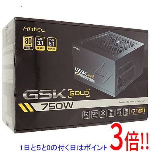 商品名Antec 電源ユニット GSK750 ATX3.1 750W商品状態新品の商品です。商品説明高効率高耐久電源ユニットケーブルマネジメントに優れたフルモジュラー仕様奥行140 mmのコンパクト設計を採用アクティブPFC&amp;ユニバ...