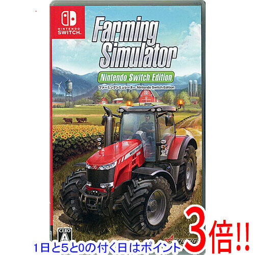 商品名【中古】ファーミングシミュレーター(Farming Simulator) Nintendo Switch Edition カバーいたみ商品状態開封済みの中古品です。☆ケース付き！※紙カバーに破れ・キズ・日焼けなどの傷みが見られます。(...