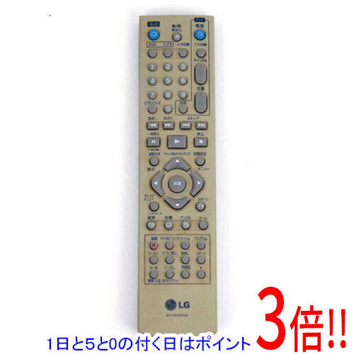商品名【中古】LGエレクトロニクス ビデオ・DVDリモコン 6711R1P072H商品状態 動作確認済の中古品です。※本体が日焼けしております。※中古品ですので、傷、汚れがございます。ご理解の上、ご検討お願いします。商品名 ビデオ・DVDリ...