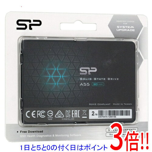 商品名Silicon Power製 2.5インチ SSD Ace A55 SP002TBSS3A55S25 2TB商品状態新品型番Ace A55 SP002TBSS3A55S25仕様[スペック]容量 2000 GB規格サイズ 2.5インチイ...