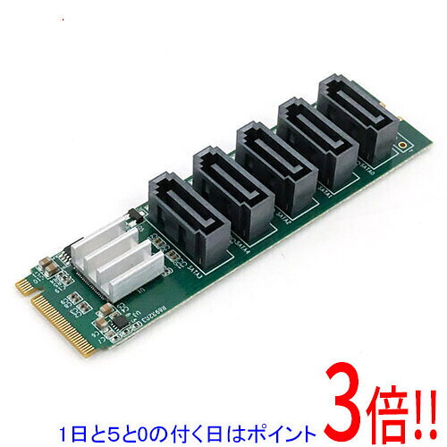 商品名玄人志向 インターフェースボード SATA3-I5-M.2 SATA 6Gb/s商品状態 新品 商品説明 M.2スロットに内蔵SATA3を5ポート増設できるM.2-2280ボード 『SATA3-I5-M.2』は、M.2スロットに内蔵の...