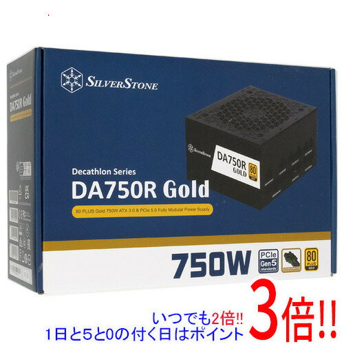商品名【1日と5.0のつく日、18日はポイント3倍！】SILVERSTONE製 PC電源 SST-DA750R-GM 750W ブラック商品状態 新品。 商品名 電源ユニット 型番 SST-DA750R-GM [ブラック] 仕様 [基本スペ...