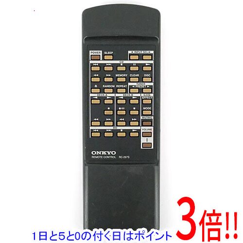 商品名【1日と5.0のつく日、18日はポイント3倍！】【中古】ONKYO オーディオリモコン RC-297S商品状態 動作確認済の中古品です。※本体が日焼けしています。※中古品ですので、傷、汚れ等がございます。ご理解の上、ご検討お願いします...