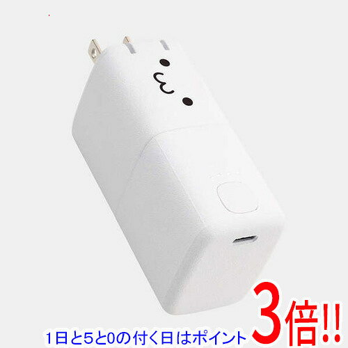 商品名【新品(開封のみ)】 ELECOM AC充電器一体モバイルバッテリー DE-AC09-5000WF しろちゃん(ホワイト×ブラック)商品状態新品未使用品です。開封のみ行われております。型番DE-AC09-5000WF [しろちゃん(ホ...