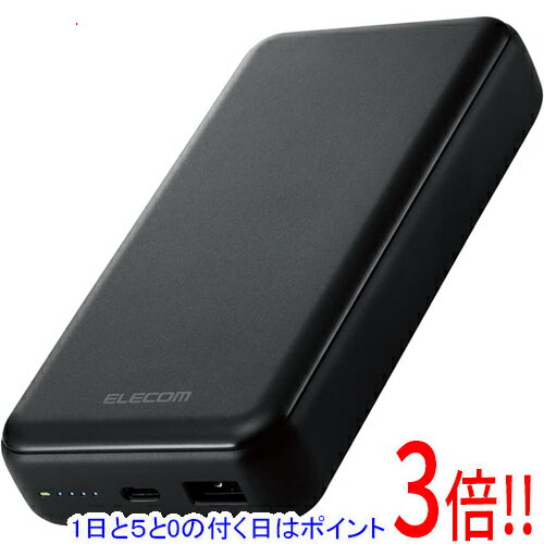 商品名【1日と5.0のつく日、18日はポイント3倍！】ELECOM モバイルバッテリー DE-C34-20000BK ブラック商品状態 新品 商品説明 USB Power Delivery規格に準拠し、合計出力20Wの20000mAhモバイ...