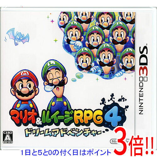 商品名マリオ＆ルイージRPG4 ドリームアドベンチャー 3DS商品状態新品です。※本商品は、製品の性質上、開封後の返品はお受けできませんのでご了承ください。仕様メーカー：任天堂ジャンル：ブラザーアクションRPG対応機種：ニンテンドー3DSプ...