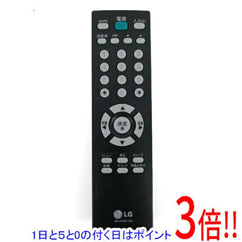 商品名【中古】LGエレクトロニクス テレビリモコン MKJ33981439商品状態 動作確認済の中古品です。※中古品ですので、傷、汚れ等ある場合がございます。ご理解の上、ご検討お願いします。商品名 テレビリモコン 型番 MKJ3398143...