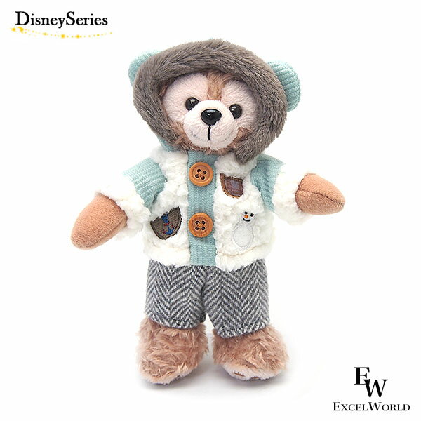 【サイズ】高さ約15cm【付属品】なし【コメント】冬の季節にぴったりな、ダッフィー＆フレンズのかわいいぬいぐるみバッジです。ふんわりあたたかそうなウィンターコスチュームを着たダッフィーは、バッグやリュックに付けるだけで冬のディズニー気分を楽...