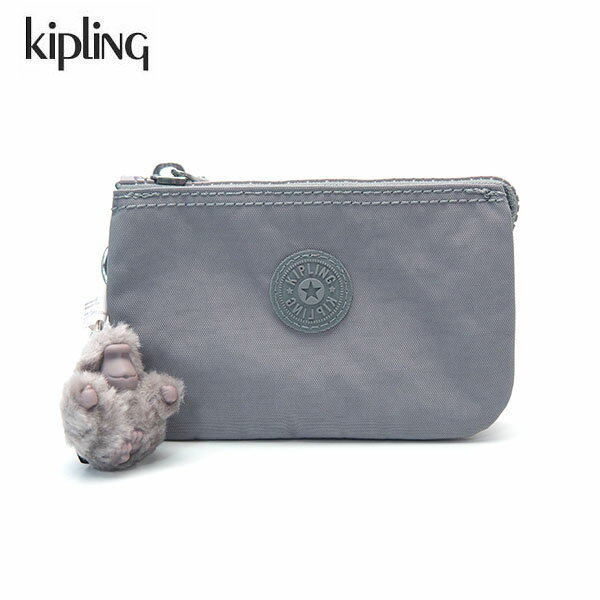 【素材】ナイロン 【カラー】INVITING GREY（インヴァイティング グレー） 【サイズ】（約）横13cm×縦9cm×マチ3cm 【仕様】ファスナー開閉式 【付属品】なし 【コメント】KIPLING（キプリング） クリエイティビティー...