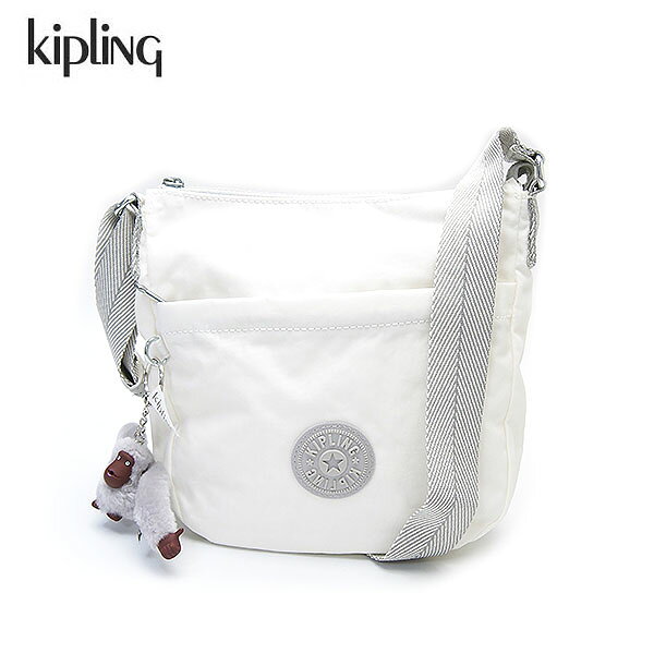 【素材】ナイロン 【カラー】VIVID WHITE (ビビッドホワイト) 【サイズ】（約）縦21.5cm×横21.5cm×マチ5.7cm 【仕様】ファスナー開閉式内側：ポケット×1外側：オープンポケット×1 【付属品】なし 【コメント】キプ...