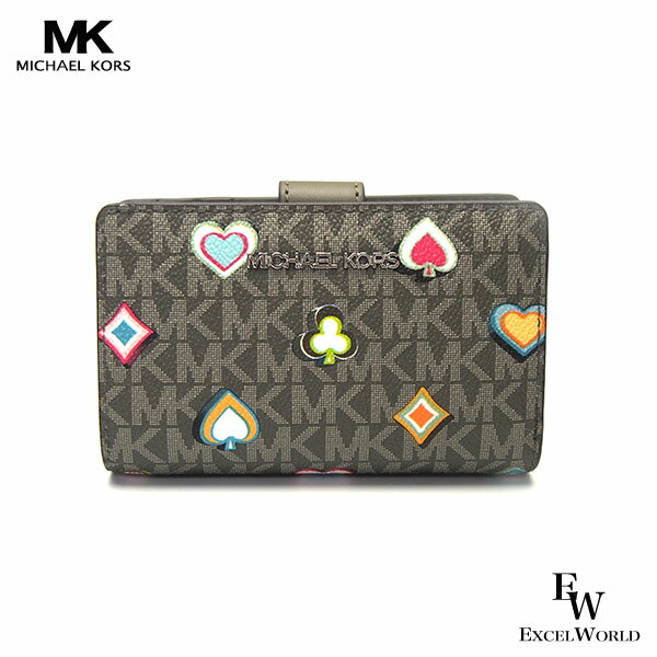 Michael Kors/マイケルコース/アウトレット 商品情報 【素材】PVCコーティングキャンバス×レザー 【カラー】オリーブ 【サイズ】 ■約　(実寸サイズ) ・縦：9cm ・横：13.5cm ・幅：3cm ・重量：約140g 【仕様...
