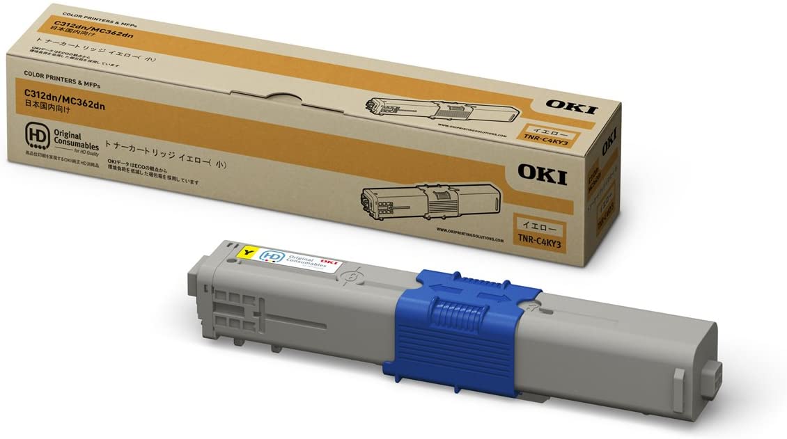 新品 OKI TNR-C4KY3 イエロー オキ トナー カートリッジ パソコン 周辺機器 PCサプライ 消耗品 プリンター メーカー 純正 送料無料 4949443208771 MC362dnw MC362dn C312dn 印刷可能枚数...