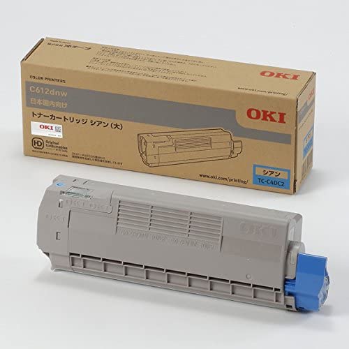 新品 メーカー 純正 OKI オキ TC-C4DC2 トナー カートリッジ シアン 大容量 送料無料 4949443214451 C612dnw 【対応機種】C612dnw 沖データ 【純正】トナーカートリッジ(大)(シアン) TC-C4D...