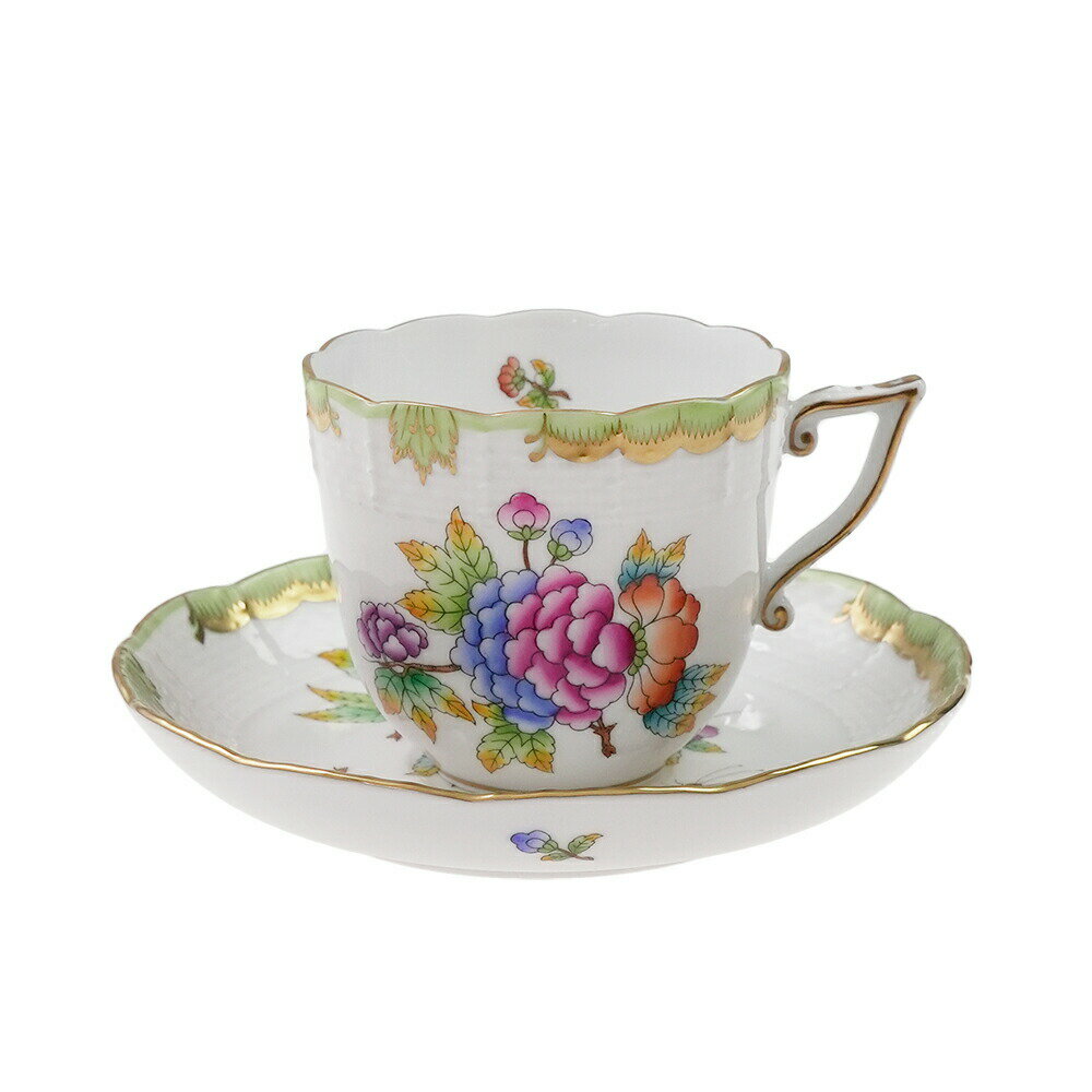 生産国 ハンガリー（Made in Hungary） 素材 磁器（Porcelain） サイズ ＜カップ＞口直径 約7.9cm / 高さ 約7cm / 容量 約160ml ＜ソーサー＞直径 約14.3cm 商品につきまして 商品は1点ずつ手...