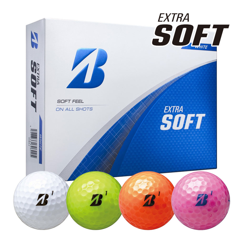 　ブリヂストン ゴルフ 2025 EXTRA SOFT ゴルフ ボール (12球) 全番手でソフトな打感と大きな飛びが期待できるEXTRA SOFT。ジュニアにもおすすめ。 全番手でソフトな打感と大きな飛びを追求したソフト2ピース構造で、コ...