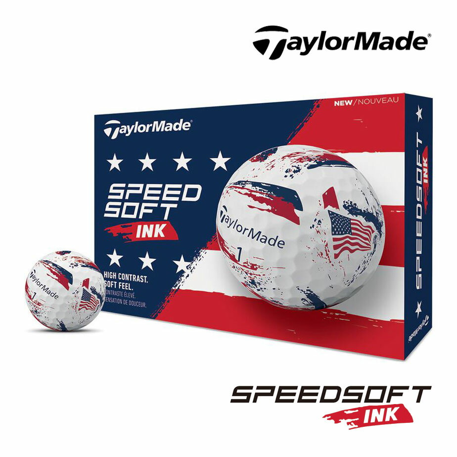 　テーラーメイド 2026 スピードソフト インク ゴルフ ボール (12球) 今までにないソフトなボールが、ゴルフをもっとやさしくする。 速いボール初速と、とにかくソフトな打音・打感を実現！テーラーメイド史上最も軟らかい 『SPEEDSO...
