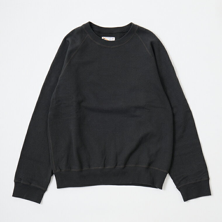 フェルコのその他のアイテムはこちら その他トップスはこちらメンズ スウェット クルーネック リラックスフィット 日本製 国産 FELCO (フェルコ) 12oz TERRY L/S RAGLAN CREW RELAX FIT - BLACK...