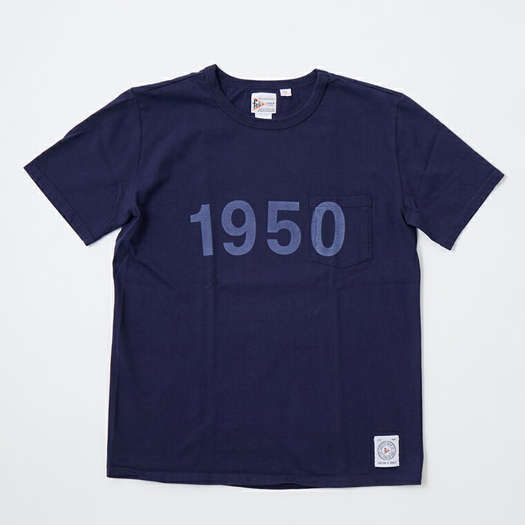 フェルコのその他のアイテムはこちら その他トップスはこちらアメリカ製 プリント Tシャツ メンズ アメカジ FELCO (フェルコ) MADE IN USA S/S CREW POCKET T W/PRINT 1950 - NAVY FEL...