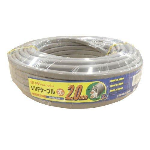 ●耐久性・耐衝性・耐摩擦性に優れています。●主に、屋内で使用するAC600V以下の配線に使用します。●屋内配線・動力用配線・冷暖房機配線等、幅広く使用されます。■定格：600V 23A■全長：20m■導体：2.0mm×2心メーカー取寄品