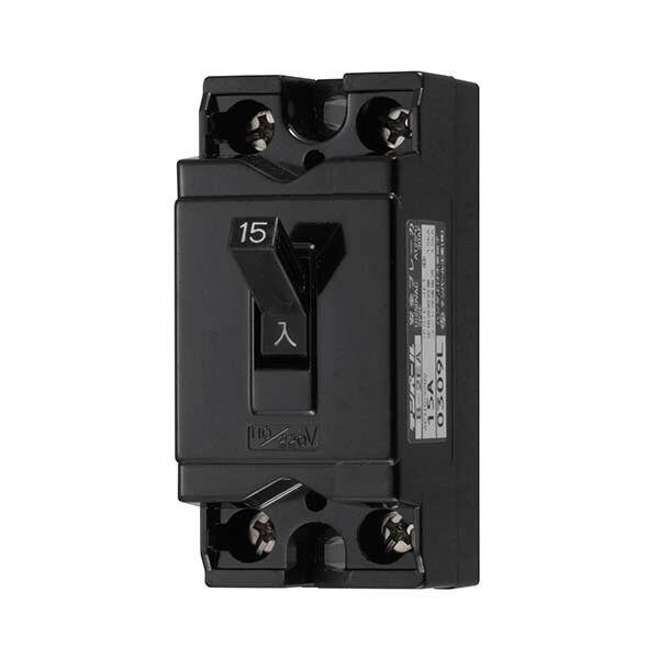 ●設置用のビス2本付きです。■適合電線：φ1.6〜φ2.6Cu（銅）／5.5mm2■端子仕様：ソルダレス端子（当座金付）■極数：2P■定格電圧：AC100/200V■定格電流：15Aメーカー取寄品