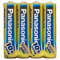 品名エボルタ単4形4本パック LR03EJ/4SE品番P-LR03EJ-4SE形状単4形寸法φ10.5×44.5mm質量約11g使用推奨期限10年メーカー取寄品