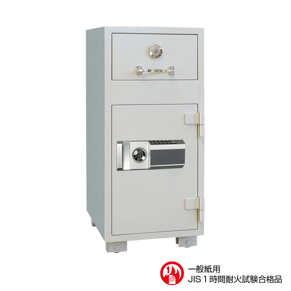 特長 ●暗証番号を入力し、キーを差し込み廻すだけの簡単なシステムです。 商品仕様 ●品番：P79E●ロックタイプ：プッシュタイプ●外寸法：H780×W346×D475mm●内寸法：H366×W226×D308mm●内容量：25L●重量：90...