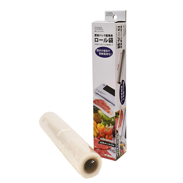 特長 ●個分け保存で 新鮮長持ち●冷凍からあたため調理まで可能●自由な長さにカットしてご利用いただけます●幅28cm×長さ3m 商品仕様 ●材質：ポリエチレン、ナイロン●外形寸法：約 幅28cm×長さ3m●耐熱温度：約 100°C●耐冷温度...