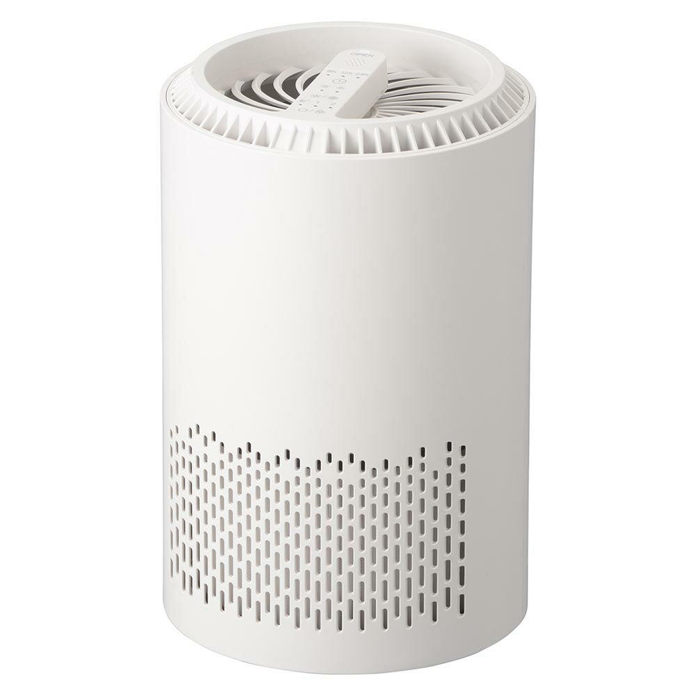 特長 ●静音モード、1（中）、2（強）の3段階風量調整●6、12、24時間の切タイマー機能●トップライト・ムードライトのライト機能●アロマボックス付き●本体カラーはホワイト 商品仕様 ●外形寸法（電源コード含まず）：（約）直径160×高さ2...