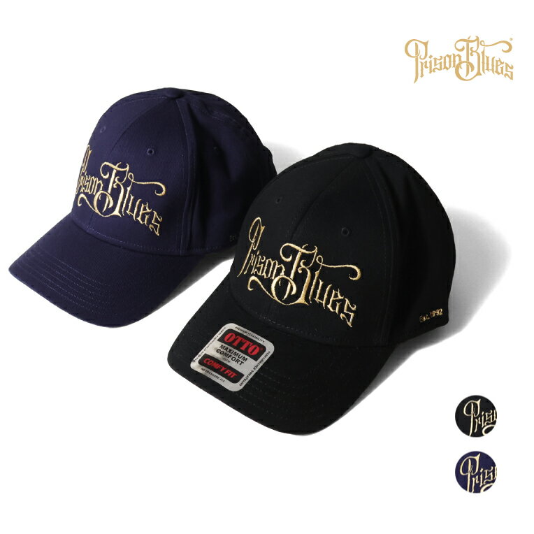 商品名 【PRISON BLUES / プリズンブルース】PRBS7551 BASEBALL CAP COLD SCRIPT LOGO / ベースボールキャップ コールドスクリプトロゴ - 全2色 - ブランド 【PRISON BLUES ...