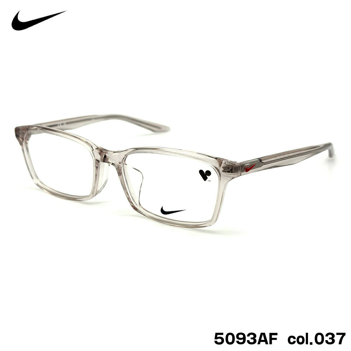 ■ ブランド：NIKE ナイキ ■ 型番：5093AF col.037 ■ フレームカラー：ライトベージュ ■ フレーム材質：プラスチック ■ レンズ：デモレンズ ※ そのままダテメガネとしてはご使用いただけません。ダテメガネをご希望の場合...