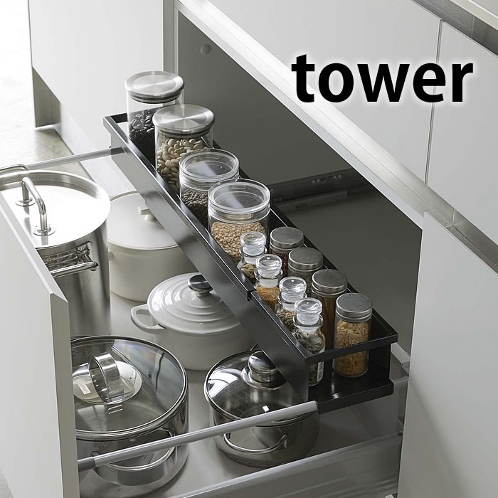 商品名シンク下伸縮ラック タワー商品詳細サイズ約 W55.5〜90×D12.5×H7.5cm内寸約 W52〜86.5×D10×H7cm重量約1.85kg素材スチール（粉体塗装）耐荷重約4kg対応サイズサイドバーの幅 約55.5〜90cm直径...