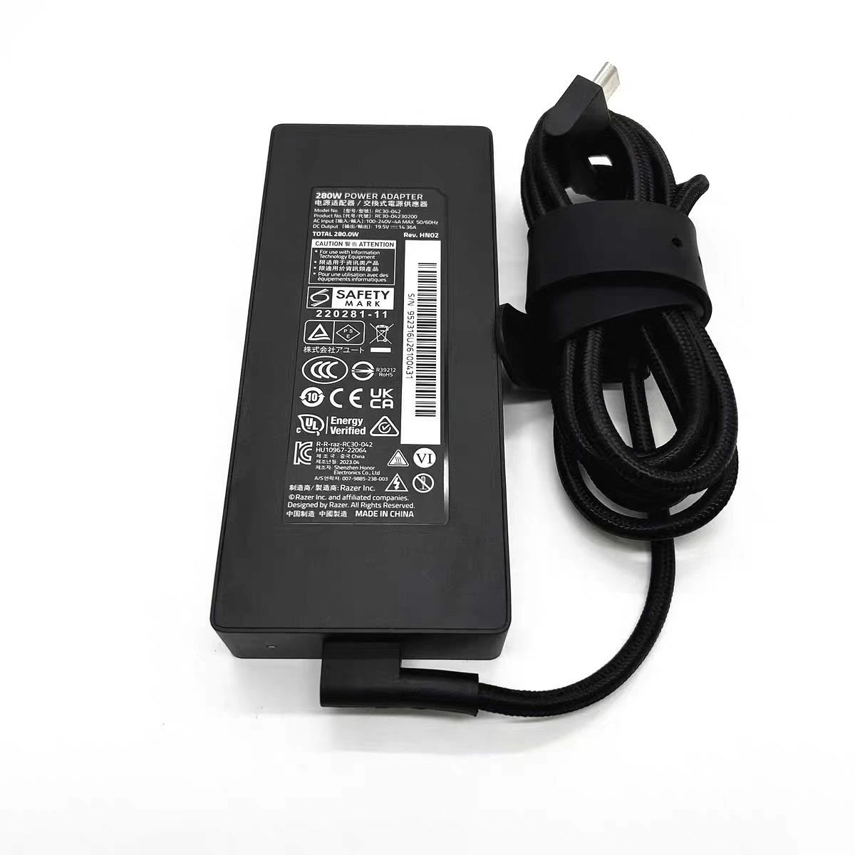商品名 Razer 280W AC電源アダプター 型番 RC30-042 RC30-04230200 HU10967-22064 OUTPUT 20V 20A 対応機種一部 Razer 保証 1 年間の製品保証 パッケージ内容 ACアダプタ...