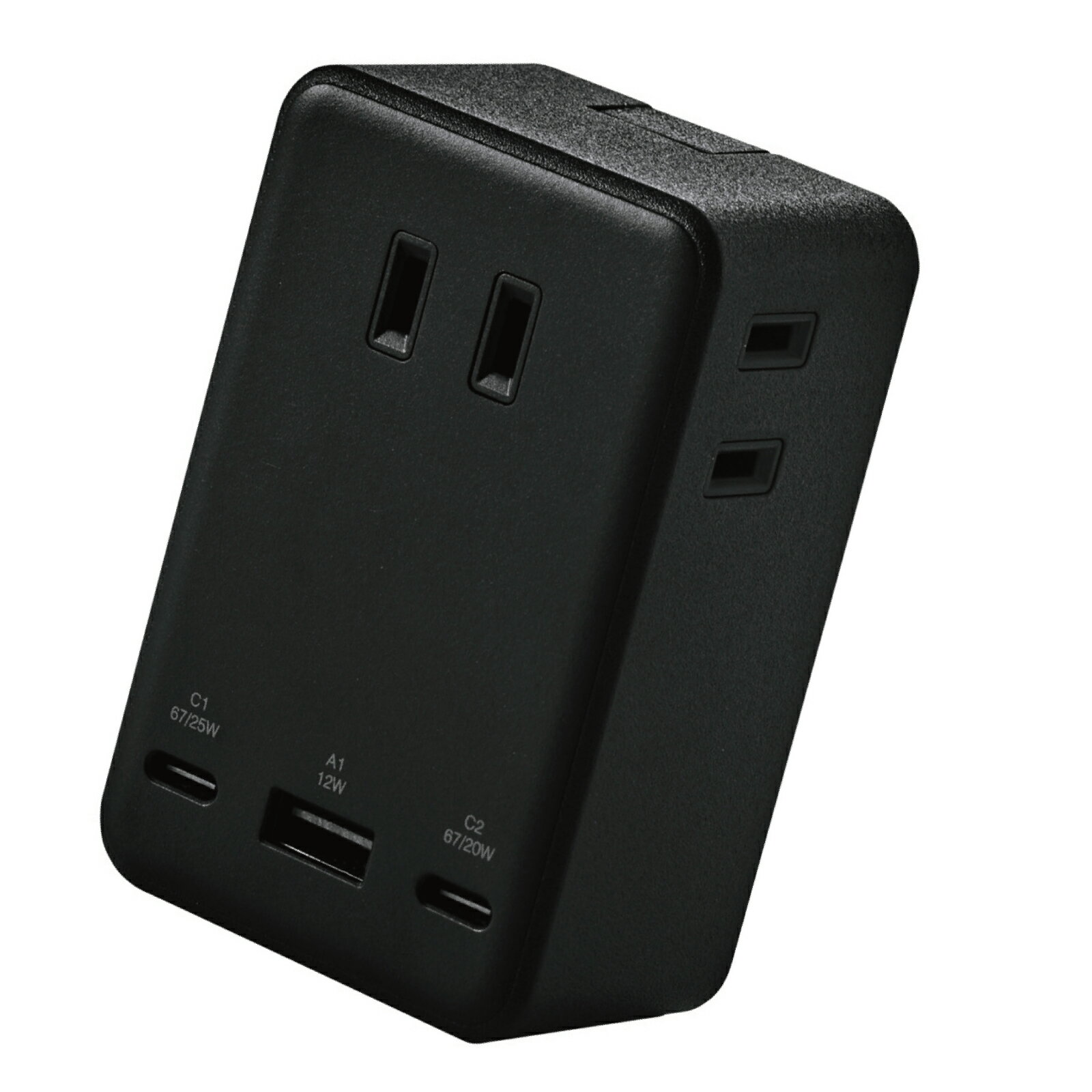 ■ACアダプター不要。パソコンやスマートフォンなどを、これ1台で高速充電。3つのAC差込口、1つのUSB-Aポート、2つのUSB Type-C(TM)ポートが一体になったモバイルUSBタップです。最大6台のデバイスを同時に接続でき、コンセン...