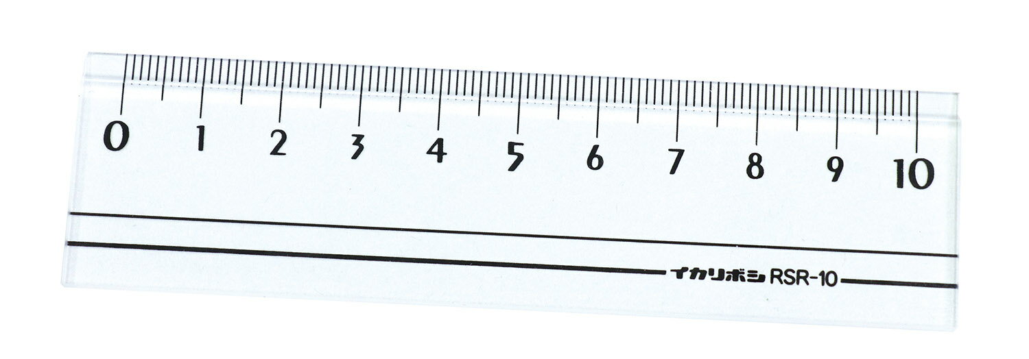 スモークマット板を使用。机上、原稿上でのスムーズな移動ができます。目盛りがハッキリ見やすいです。 30×110mm