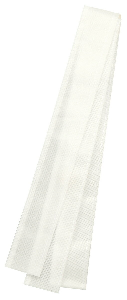 縫製済の不織布タイプ！　10本入りお得セットしろ、幅約40mm×1.4m　※実際の商品は、写真の色と若干異なる場合がございます。予めご了承ください。