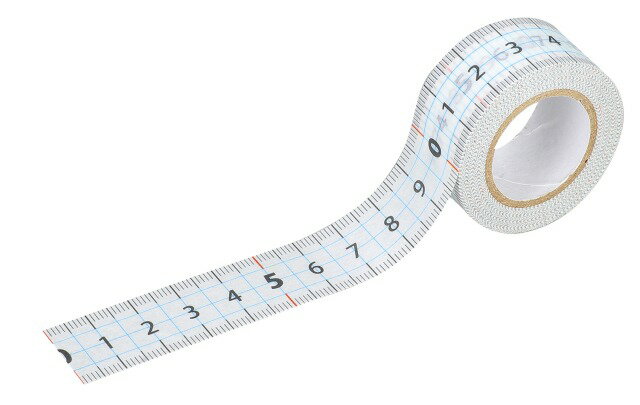 好きな長さに切って、貼って、測れる便利なマスキングテープ　20mm幅×10m　